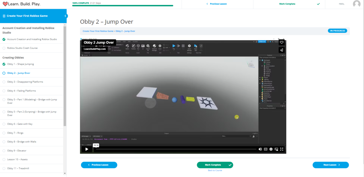 Landing Page - Learn Build Play